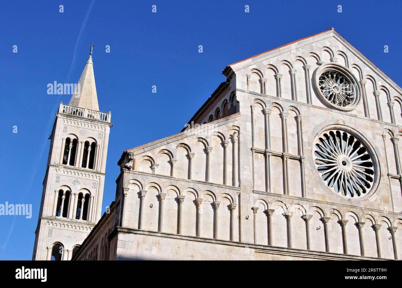 Church of St. Mary, Crkva svete Marije, Romanesque bell tower, Benedictine monastery, Zadar ...