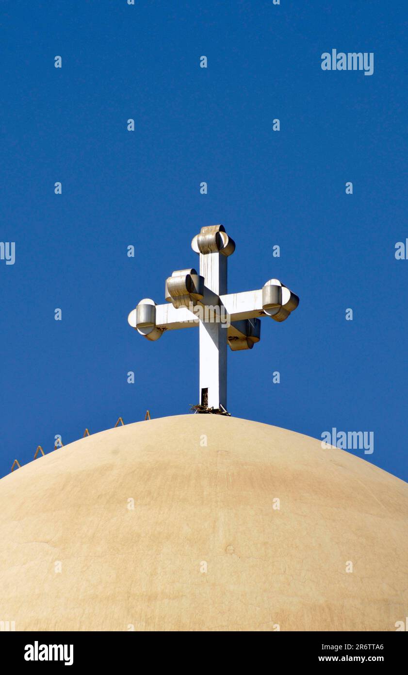 Coptic Cross, Coptic Cathedral, St. Michael Cathedral, Aswan, Egypt ...