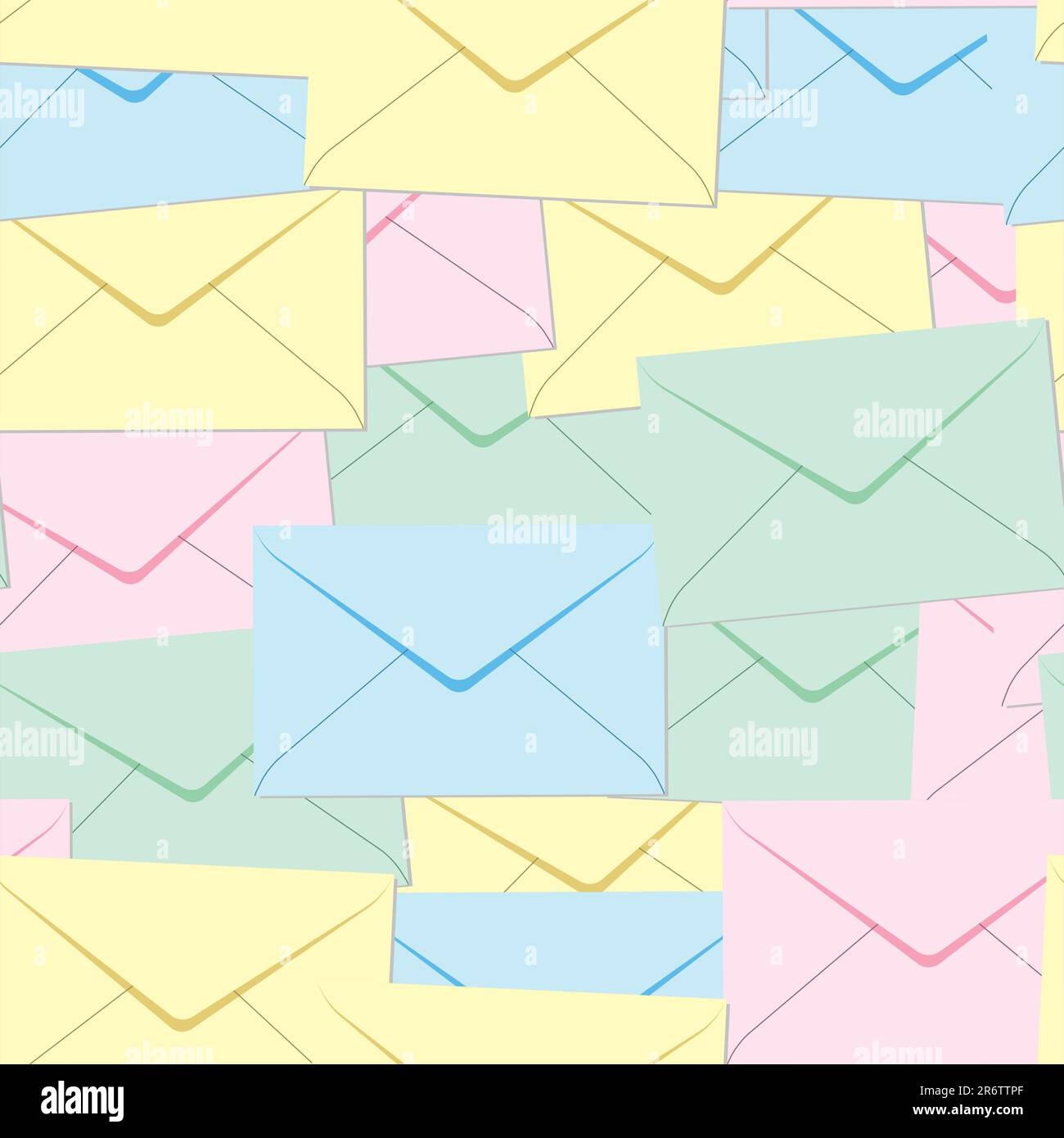 Abstract envelopes background. Seamless. Pastel palette.Vector ...