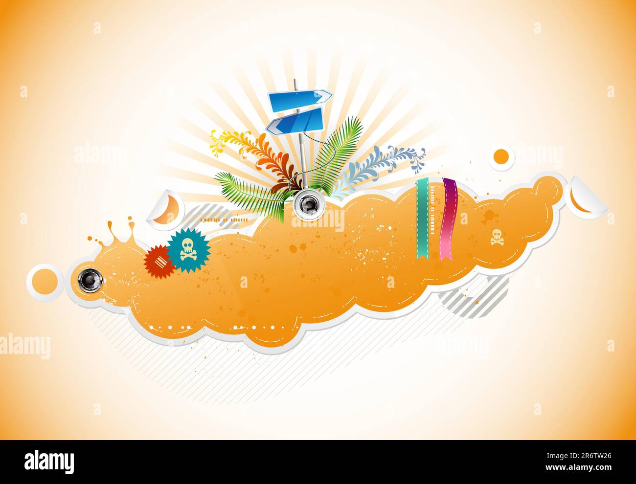 abstract vector poster for your text Stock Vector Image & Art - Alamy