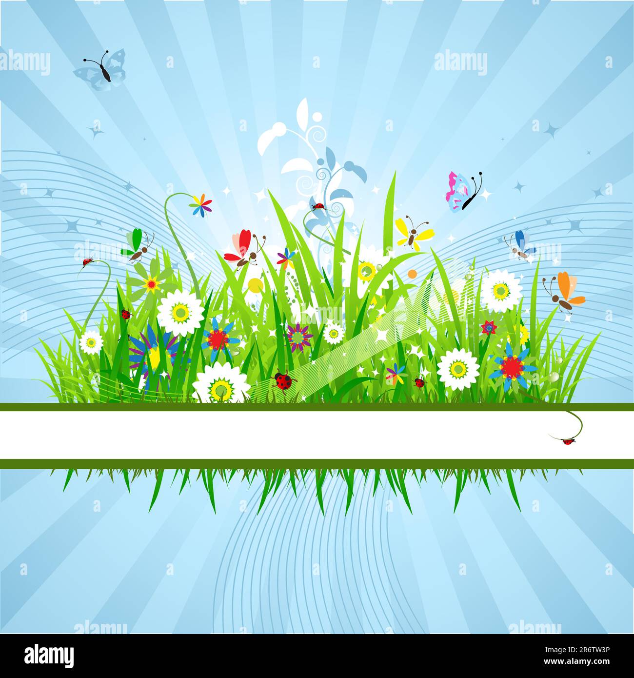 Beautiful country view Stock Vector Images - Alamy