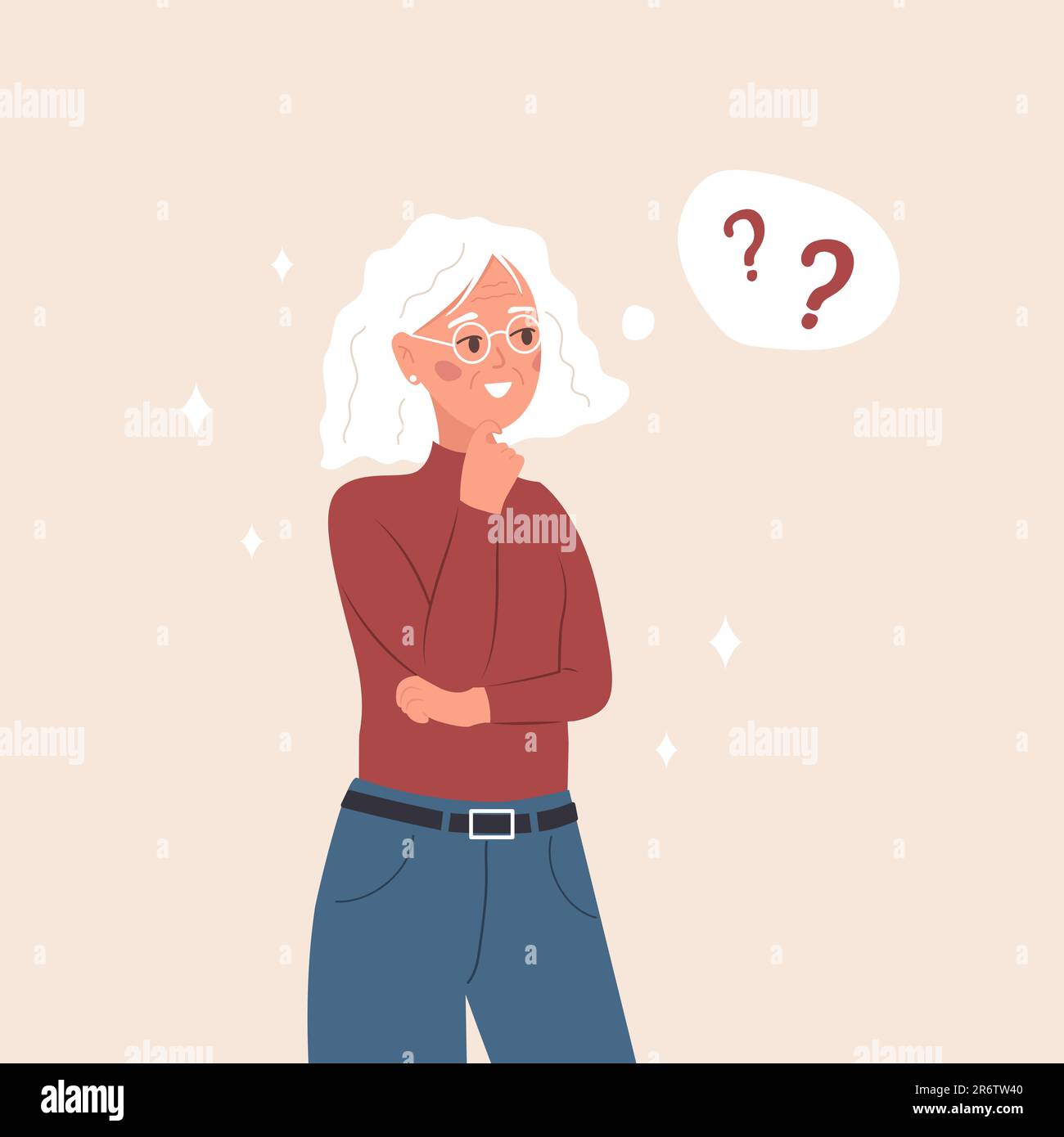 Female character illustration hi-res stock photography and images - Alamy
