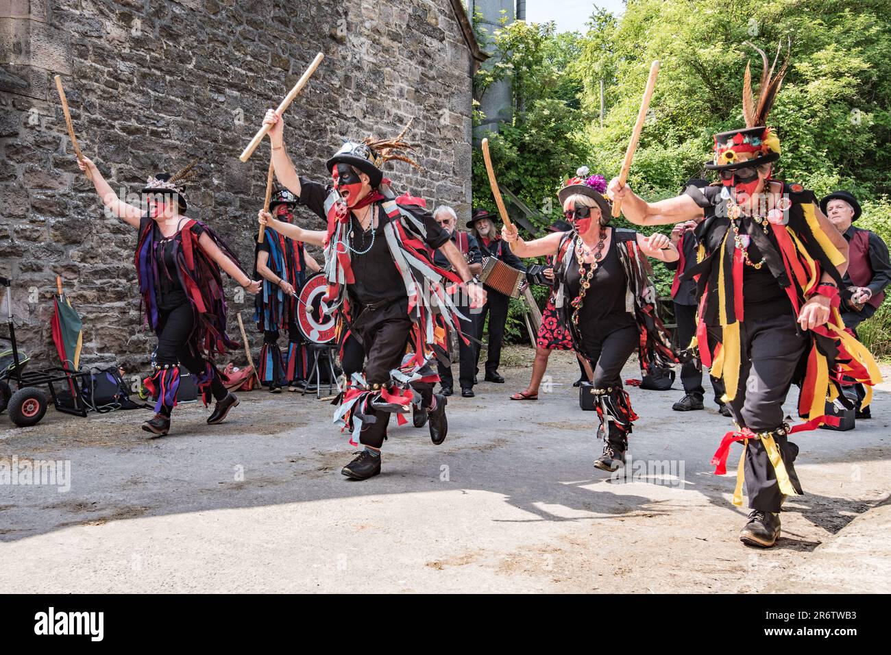 Performance by the Flagcrackers of Craven at the Cappelside Farm Open ...