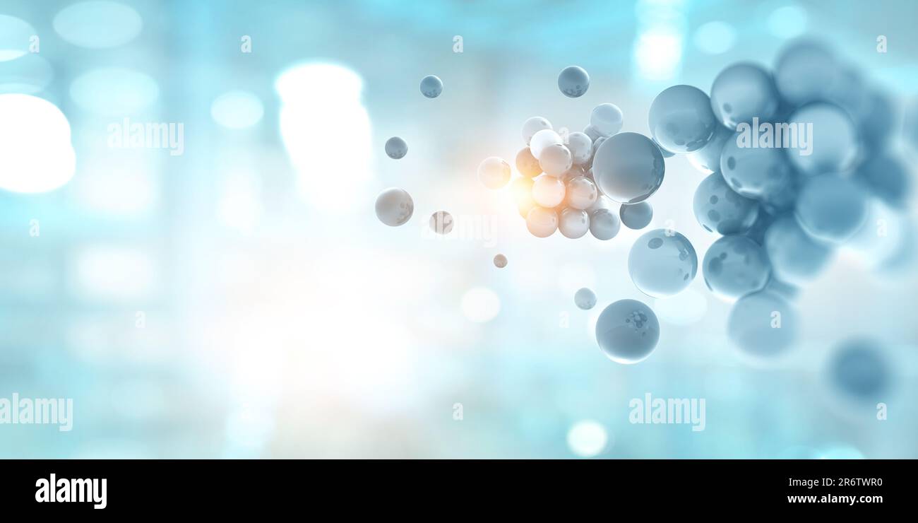 Science concept with sphere model Stock Photo - Alamy