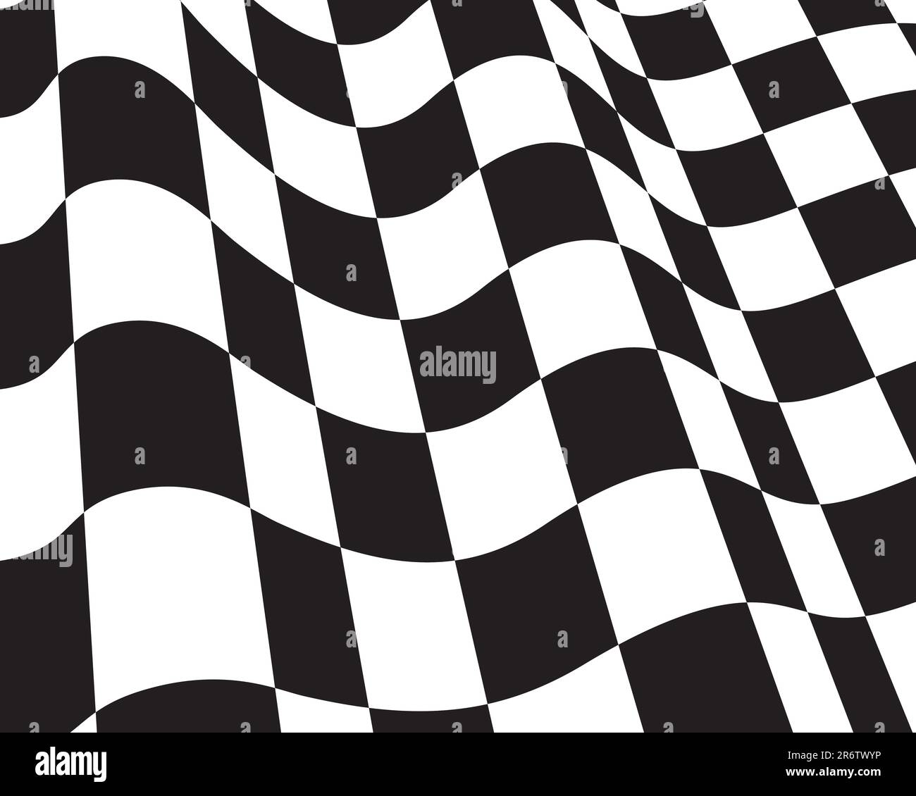 Black and white checked racing flag. Vector illustration Stock Vector ...