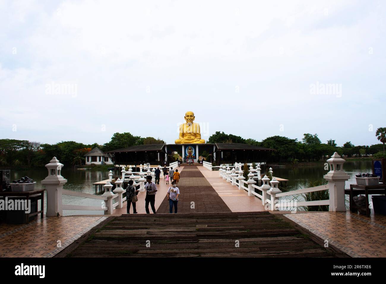 Luang Pu Thuat buddhist saint or monk reverend grandfather Tuad statue ...