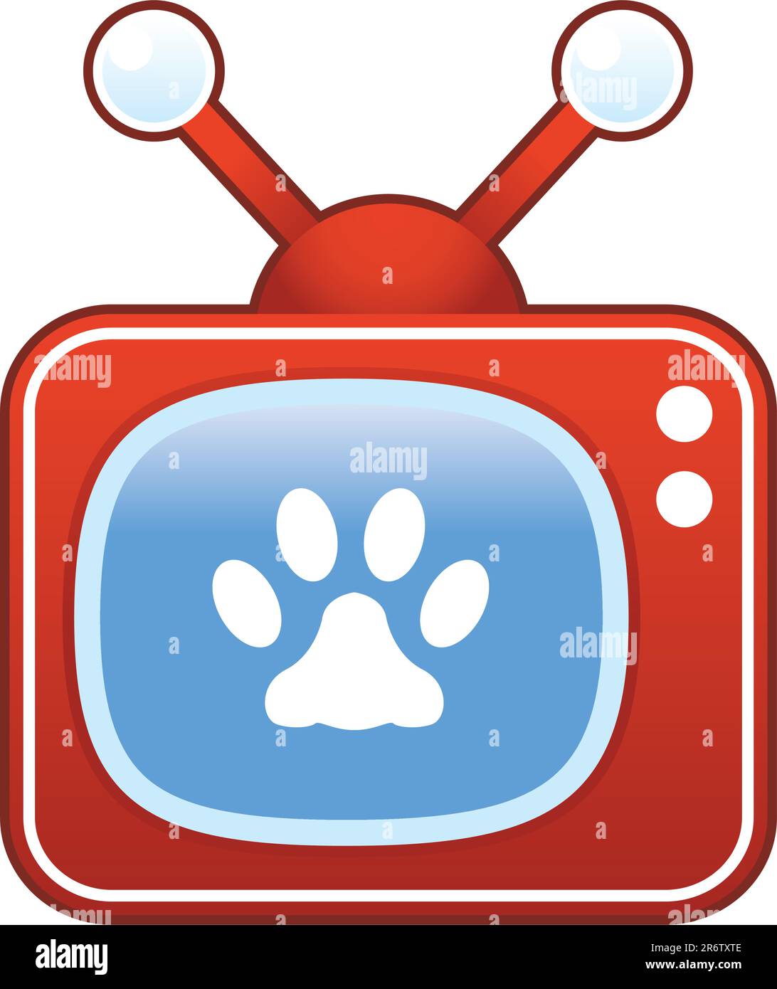 1950s television tv set Stock Vector Images - Alamy
