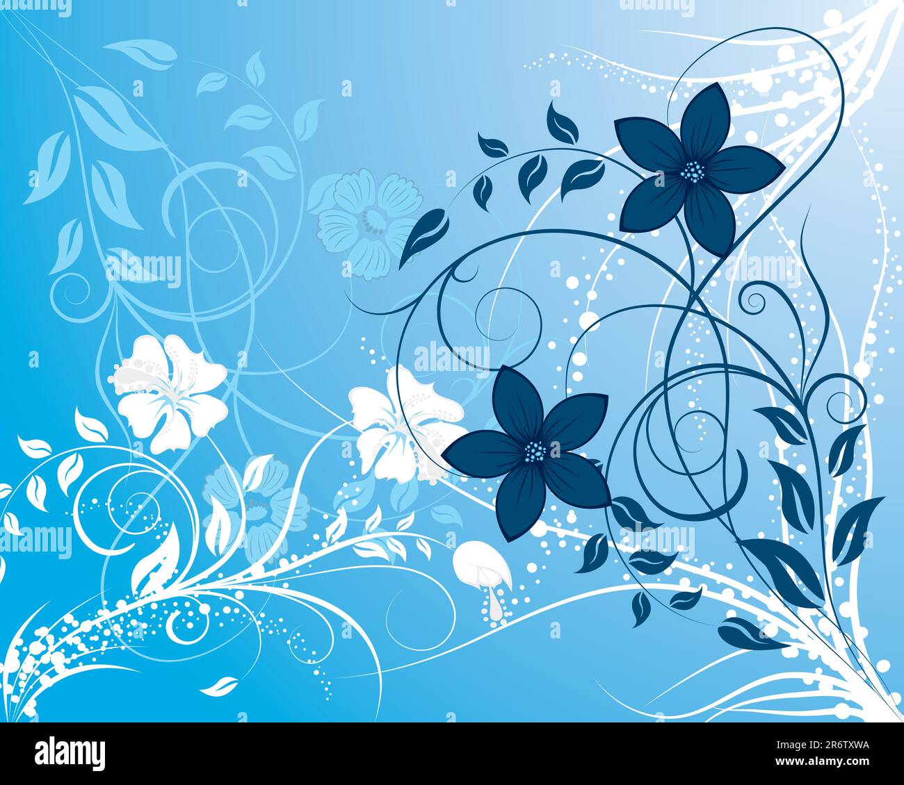 Beautiful floral vector background for design use Stock Vector Image ...