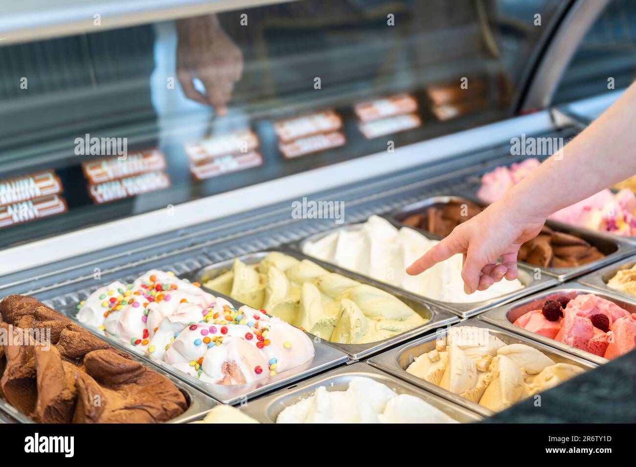 Choosing ice cream flavor hi-res stock photography and images - Alamy