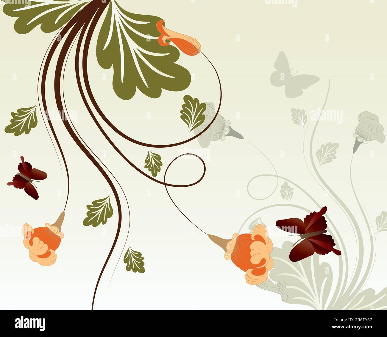 Beautiful floral vector hi-res stock photography and images - Alamy