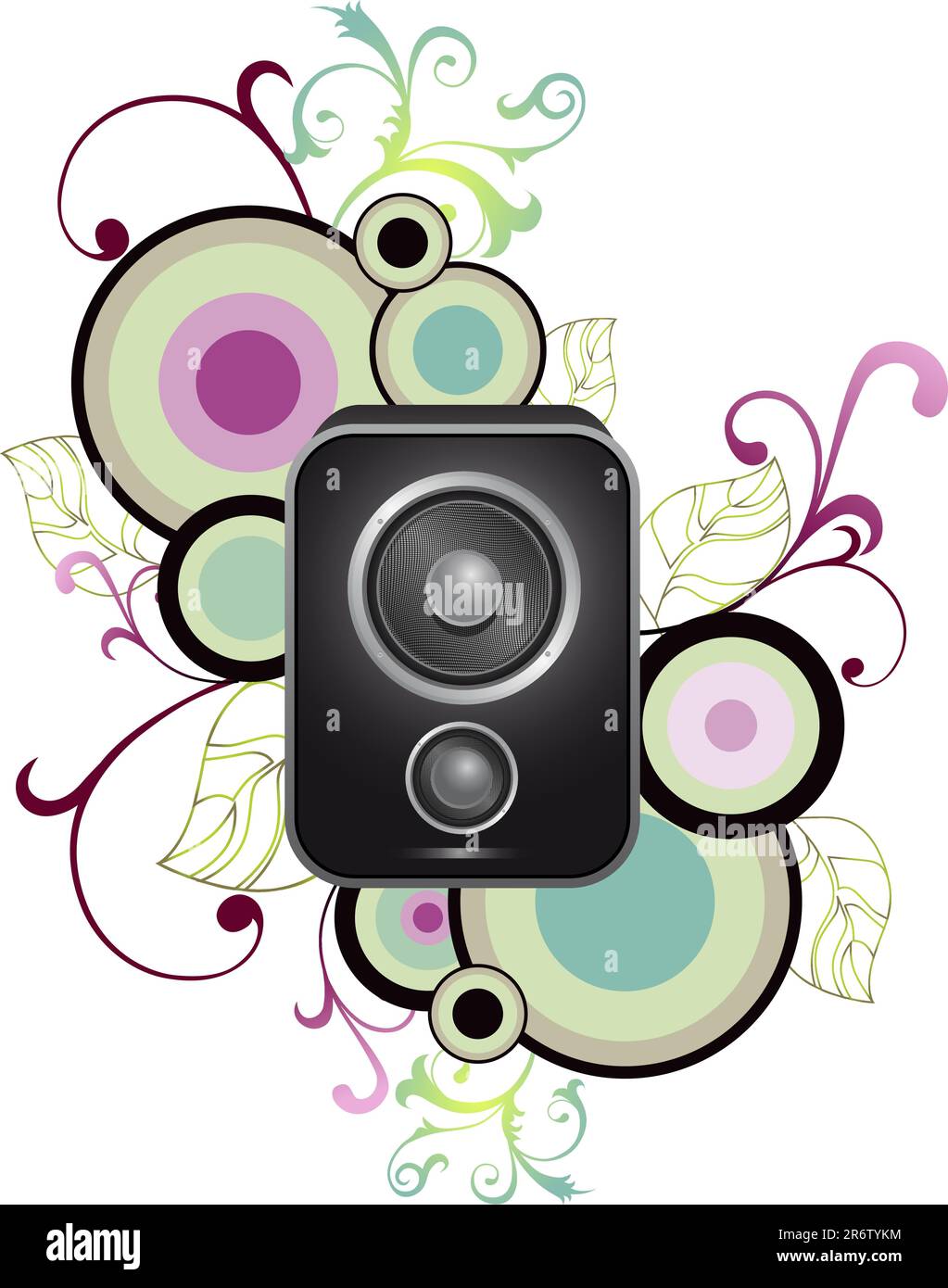 Paint speaker Stock Vector Images - Alamy