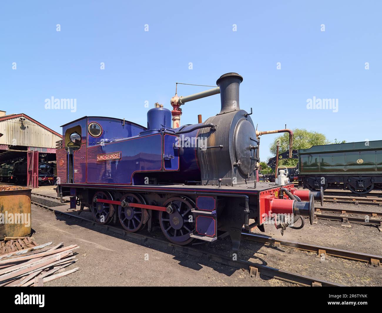 Didcot Railway Centre GWR 0-6-0 steam engine King George home of the ...