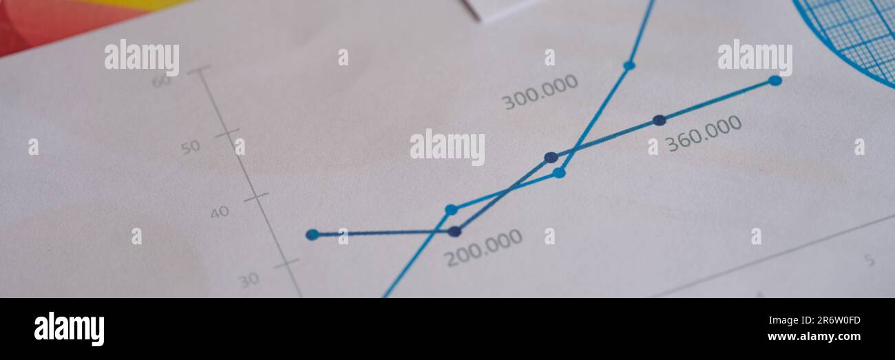 Documents with colourful charts, graphs and diagrams Stock Photo - Alamy