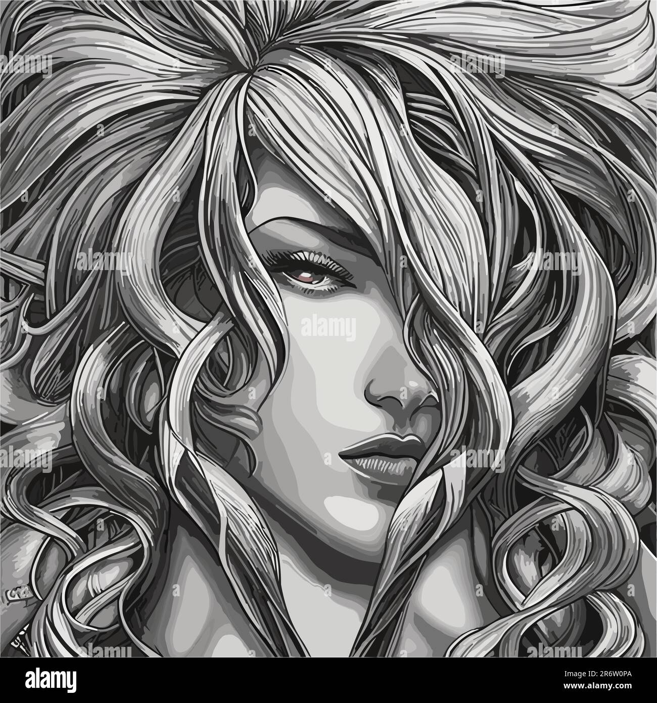 Beautiful Women Paintings Wallpaper