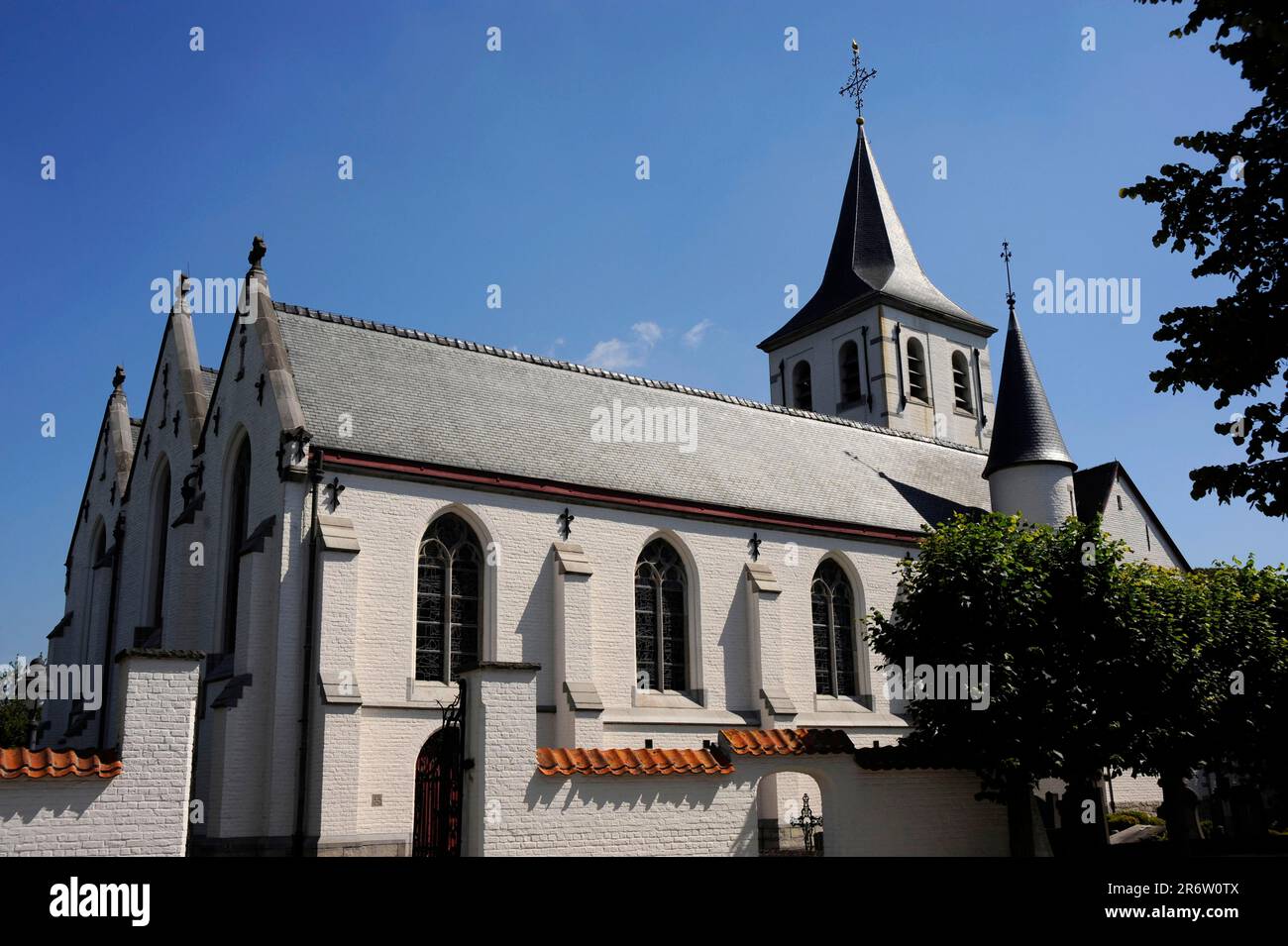 Church, Sint-Martens-Latem, East Flanders, Belgium, Flanders Stock ...