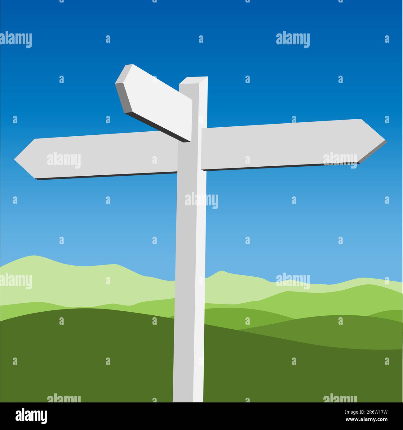 Blank signpost hi-res stock photography and images - Alamy