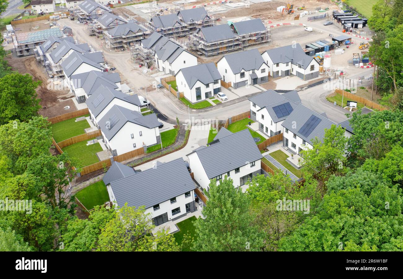 New housing development building houses for increased demand in rural ...