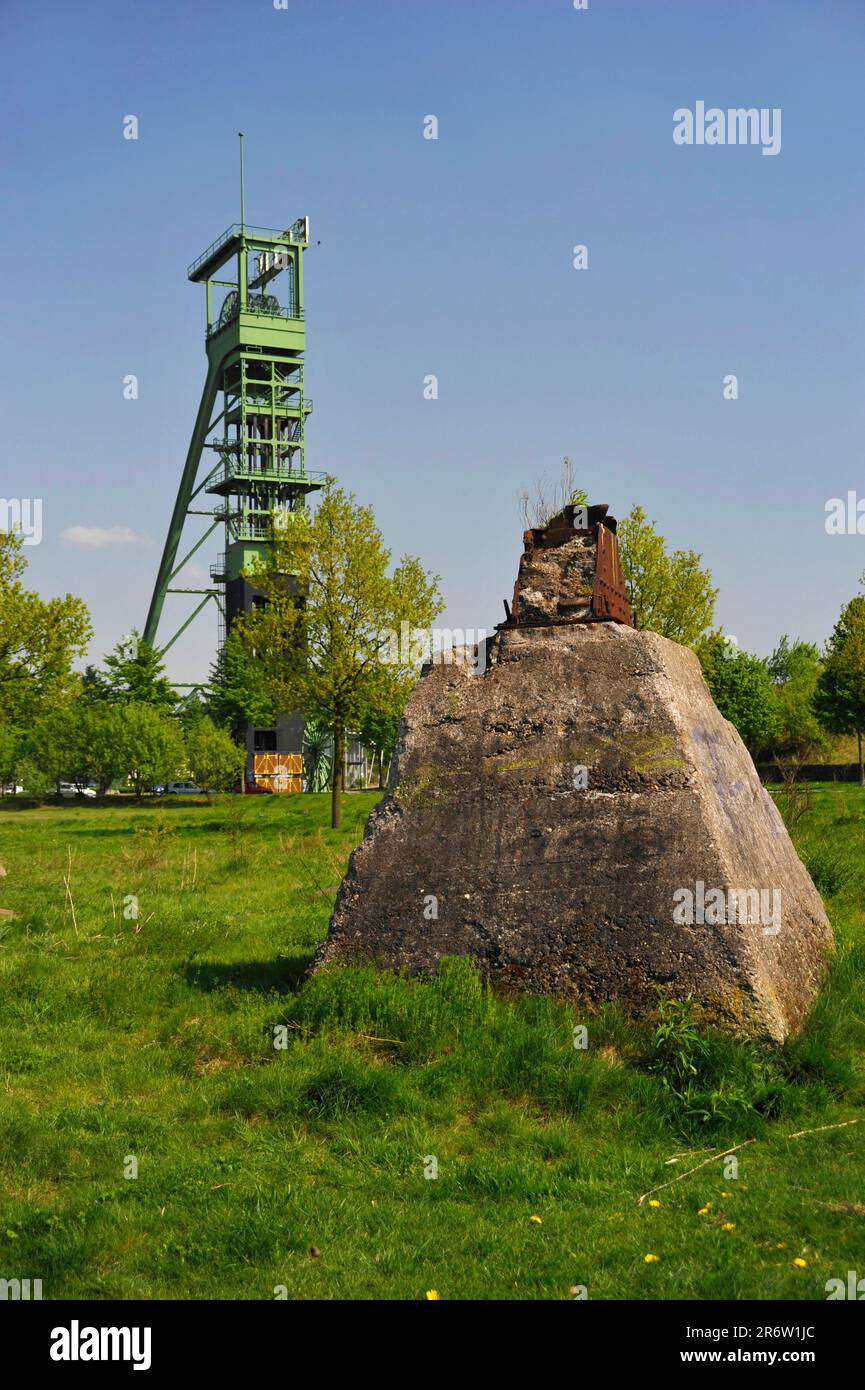 Winding tower, former Erin colliery, Erinpark, Castrop Rauxel, North ...