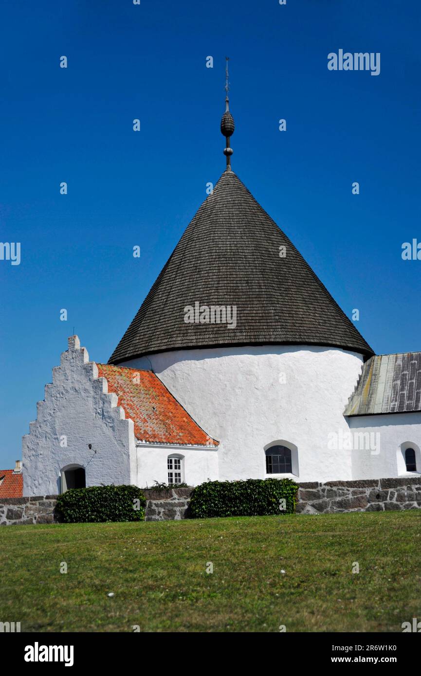 Round Church, Nyker, Bornholm, Denmark Stock Photo - Alamy