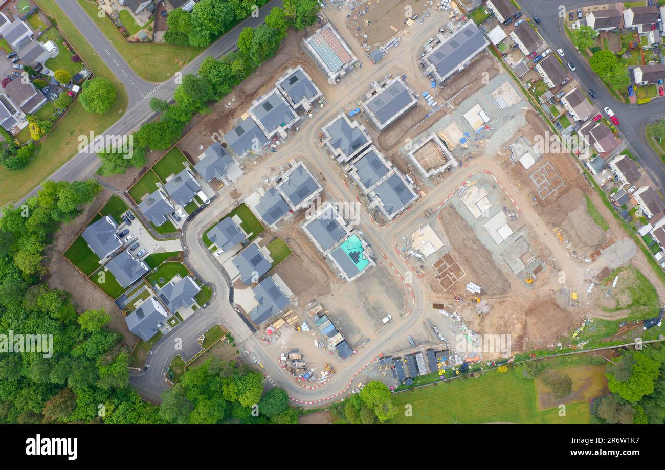 New housing development building houses for increased demand in rural ...