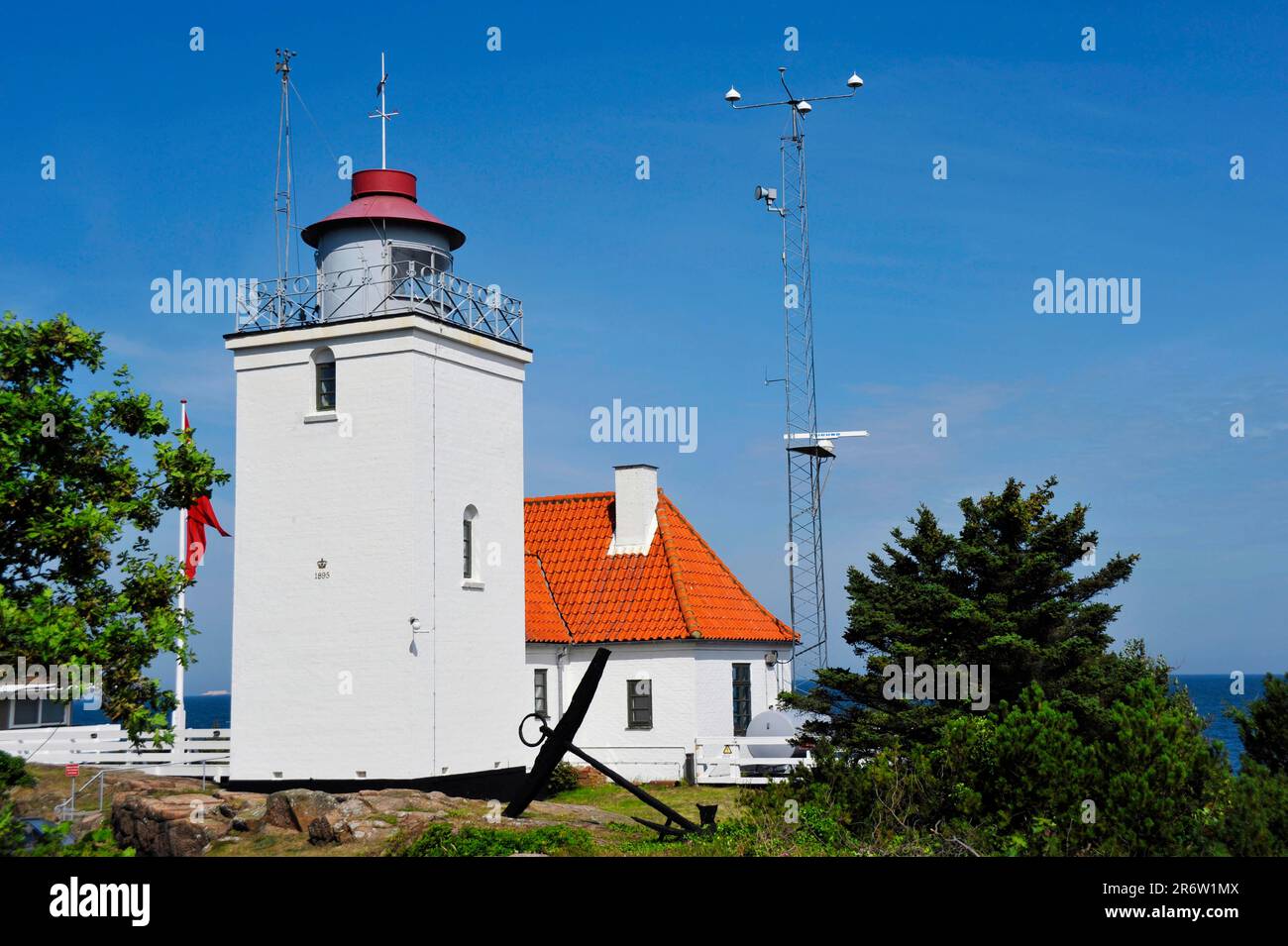 Lighthouse, Hammeren, Bornholm, Denmark Stock Photo - Alamy