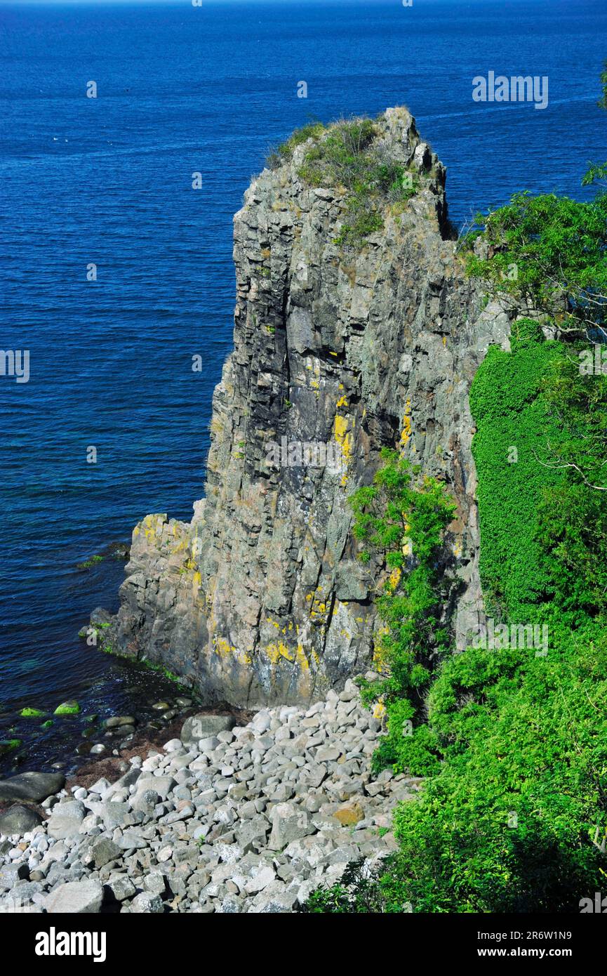Cliff formation Jons Kapel, Bornholm, Denmark Stock Photo - Alamy