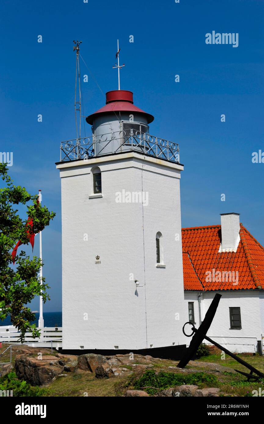 Lighthouse, Hammeren, Bornholm, Denmark Stock Photo - Alamy