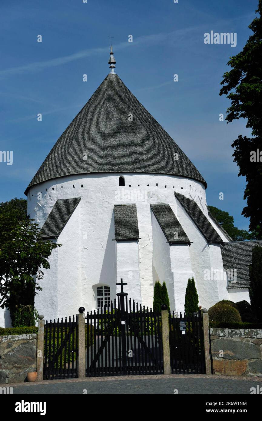 Round Church, Osterlars, Bornholm, Denmark Stock Photo - Alamy