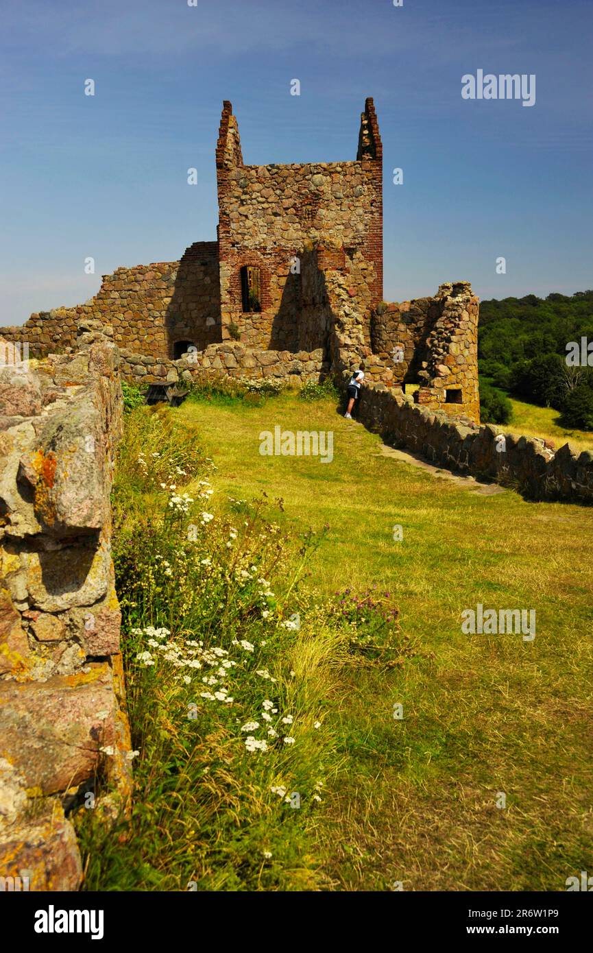 Hammershus Castle, Bornholm, Denmark Stock Photo - Alamy