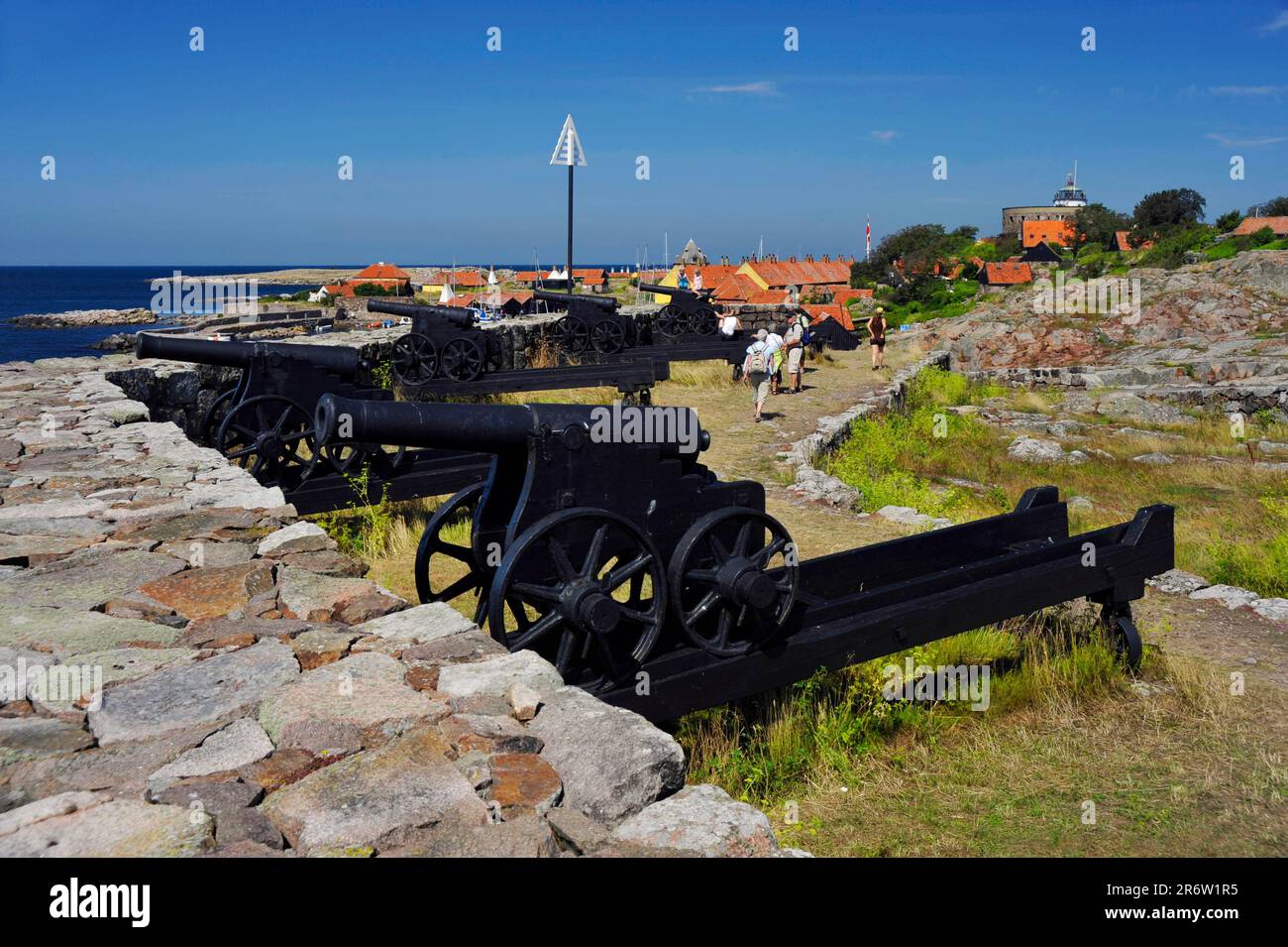 Fortress with cannons, Pea Islands, Bastion, Christianso Island ...
