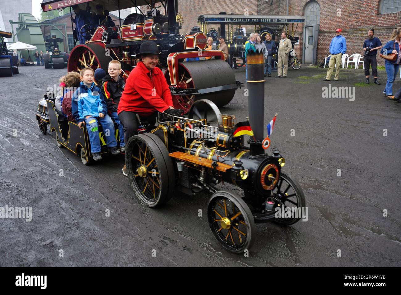 Miniature steam mobile at the Steam Festival, Hanover Colliery, Bochum ...