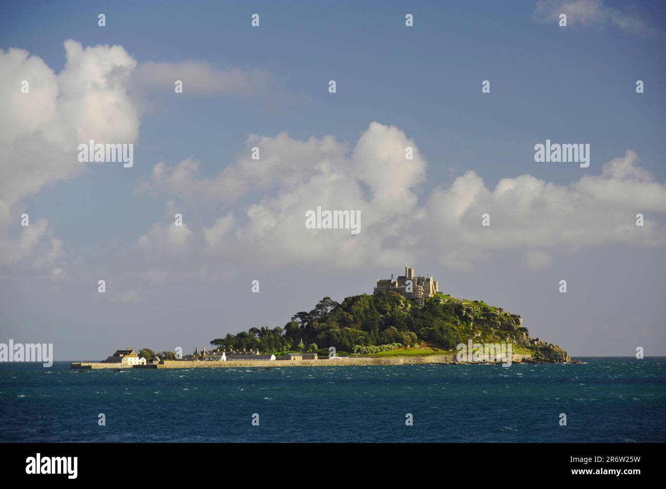 Tidal Island St. Michael's Mount, Cornwall, England, United Kingdom ...
