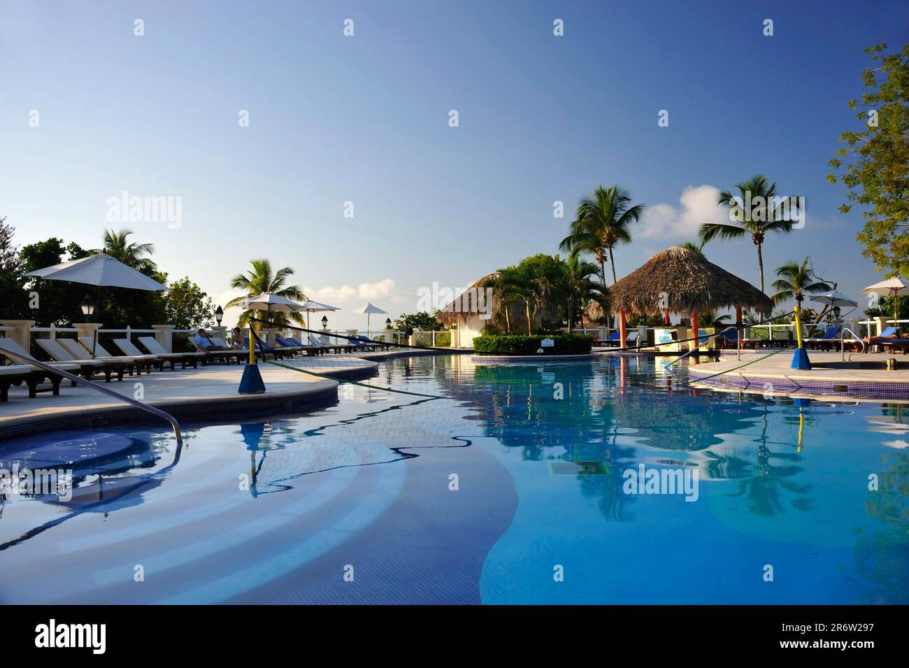 Hotel swimming pool, Samana, Dominican Republic Stock Photo - Alamy