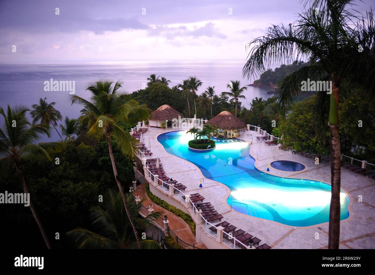 Hotel swimming pool, Samana, Dominican Republic Stock Photo - Alamy