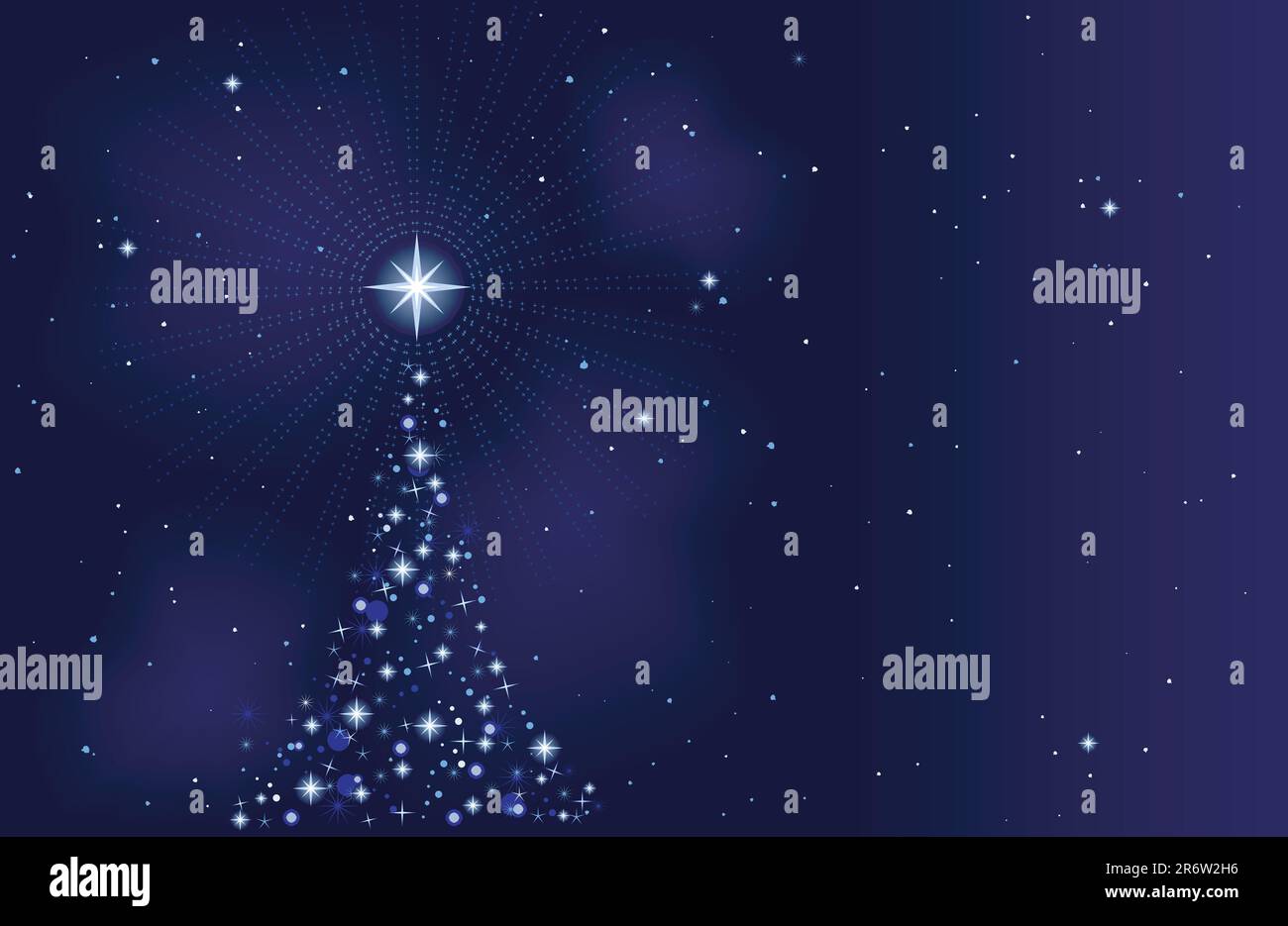 Abstract Christmas background with Christmas tree, peaceful, tranquil ...