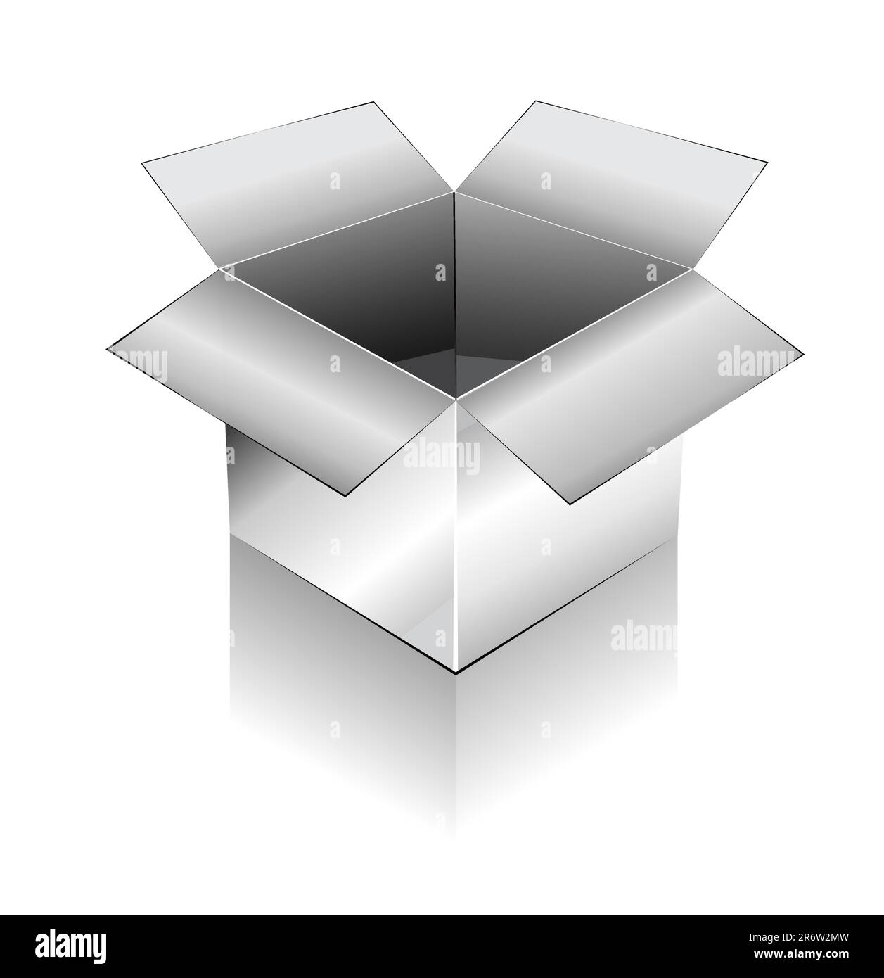 Cartoon packaging box Black and White Stock Photos & Images - Alamy