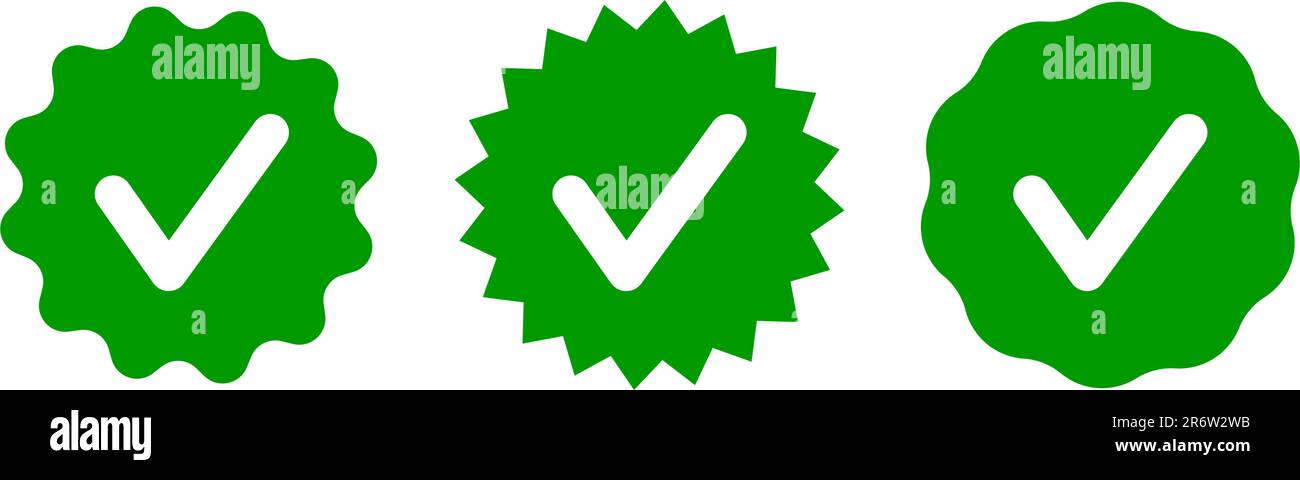 Check tick mark on wavy edge green circle sticker. Star burst shape tag ... Check tick mark on wavy edge green circle sticker. Star burst shape tag ...