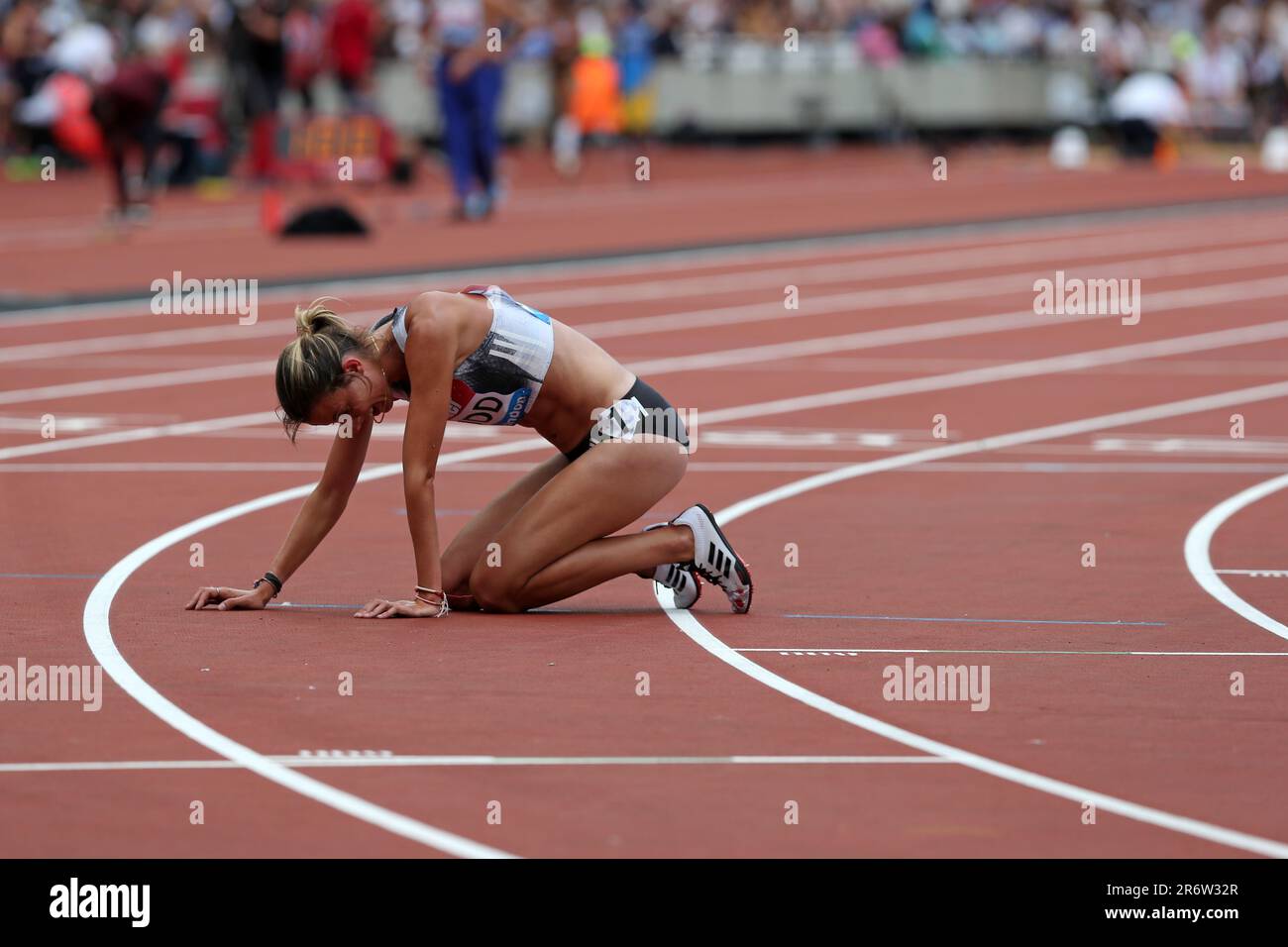 Jessica JUDD (Great Britain) exhausted after competing the Women's ...