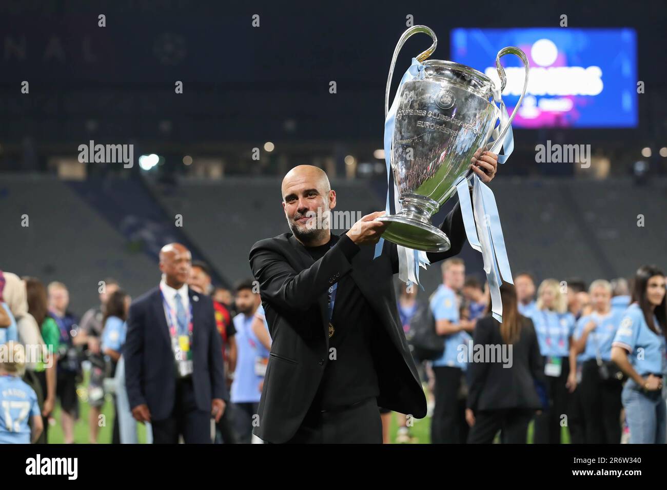 Pep guardiola trophy 2023 hi-res stock photography and images - Alamy