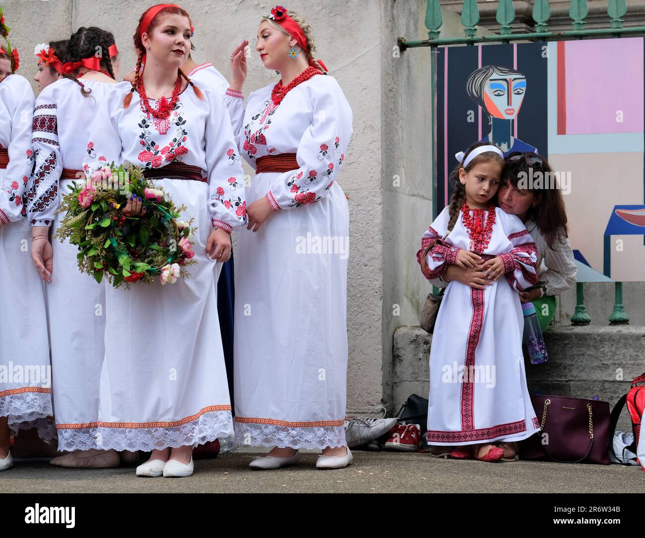 London, UK. 11th June 2023. Ukrainian people take part in the London ...