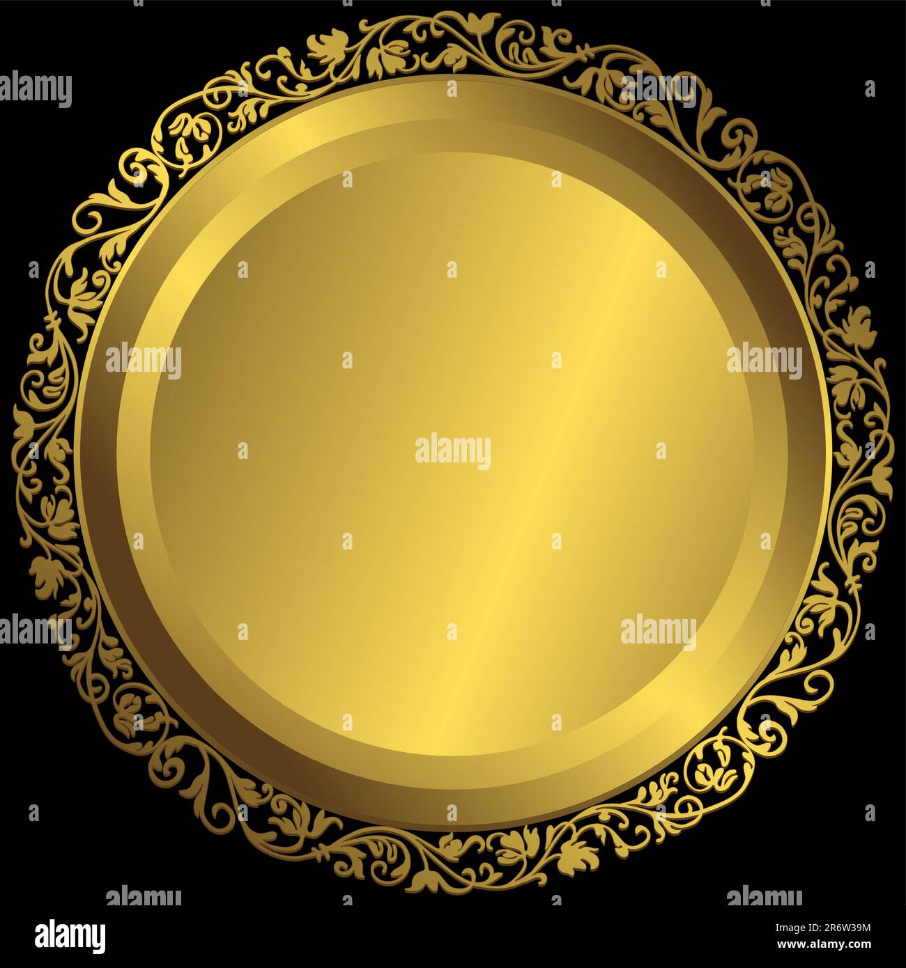 Golden black metal plate hi-res stock photography and images - Alamy