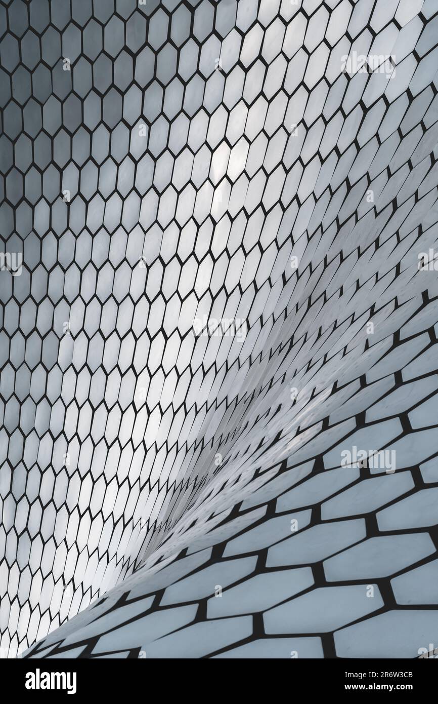 Abstract hexagonal texture: Geometric harmony weaves a captivating ...