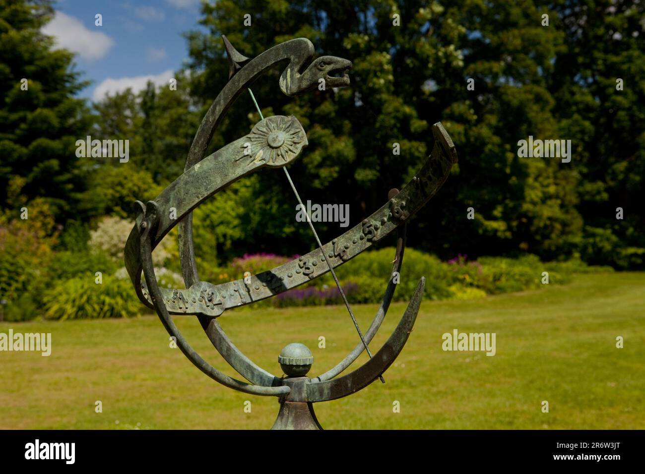Sundial, Park, Varde, Jutland, Denmark Stock Photo - Alamy
