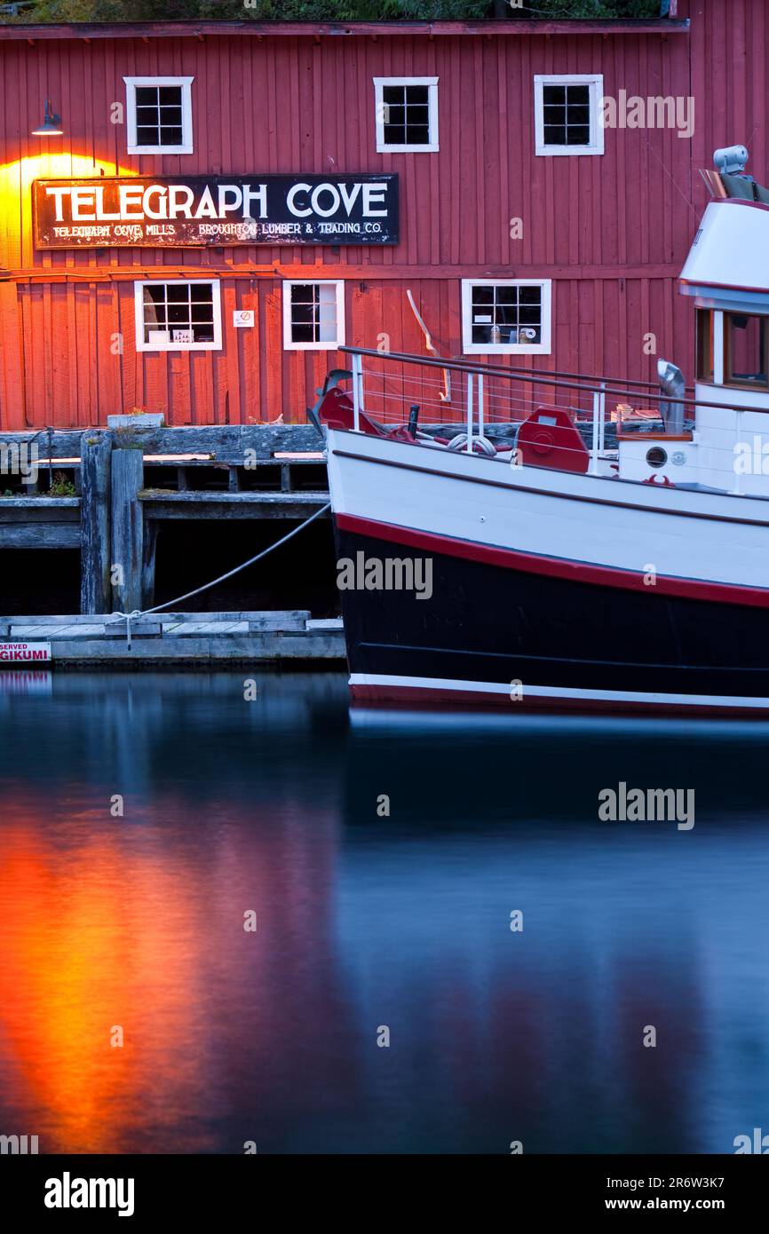 Harbour, Telegraph Cove, British Columbia, Canada Stock Photo - Alamy