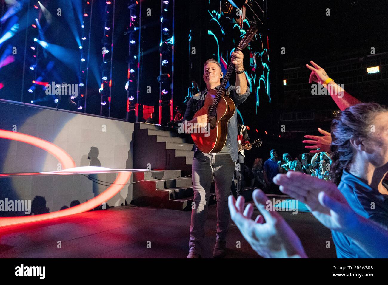 Trevor Rosen of Old Dominion performs during the 2023 CMA Fest on ...