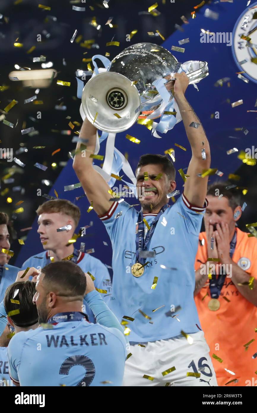 Istanbul, Turkey. 10th June, 2023. Rodri of Manchester City seen with ...