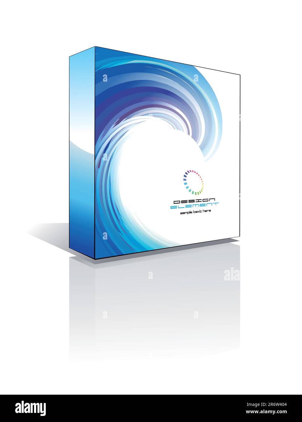 3D Box with reflection, Shadow and space for text or image (version 5 ...