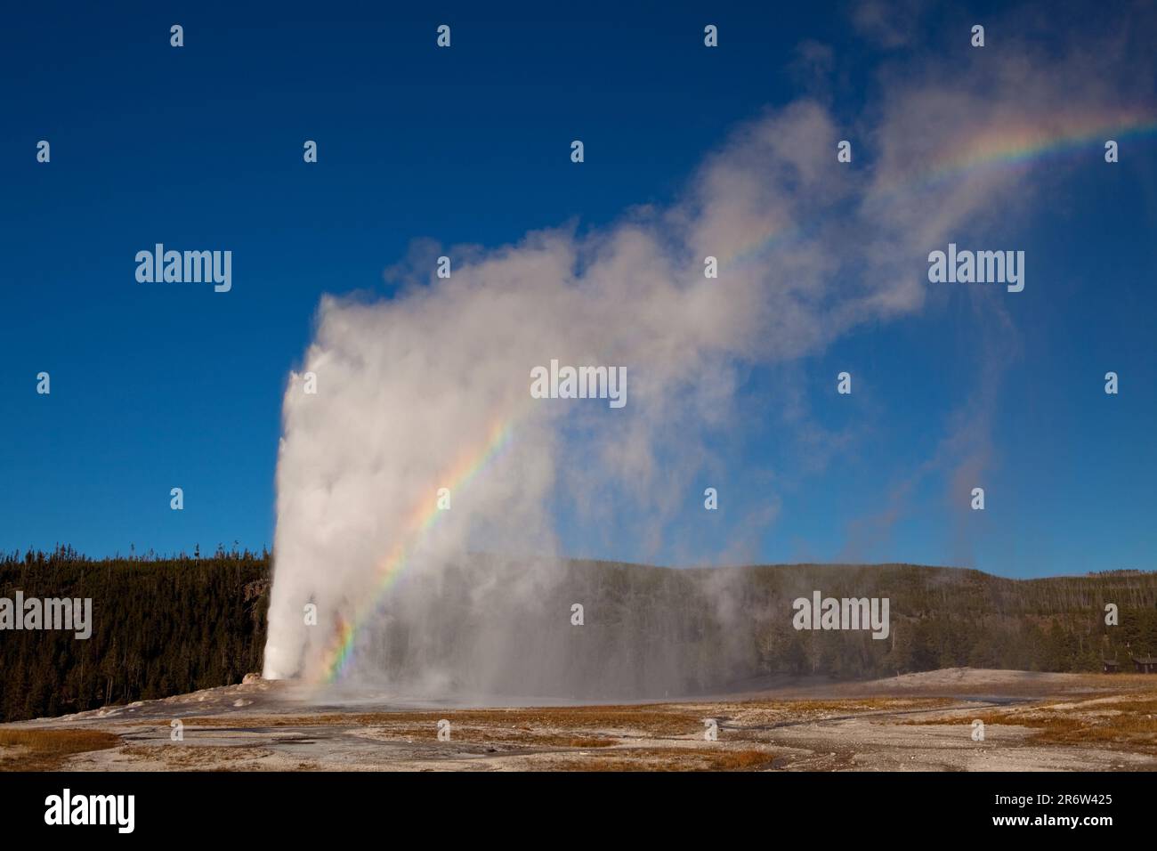 Old faithful geyser upper geyser basin hi-res stock photography and ...