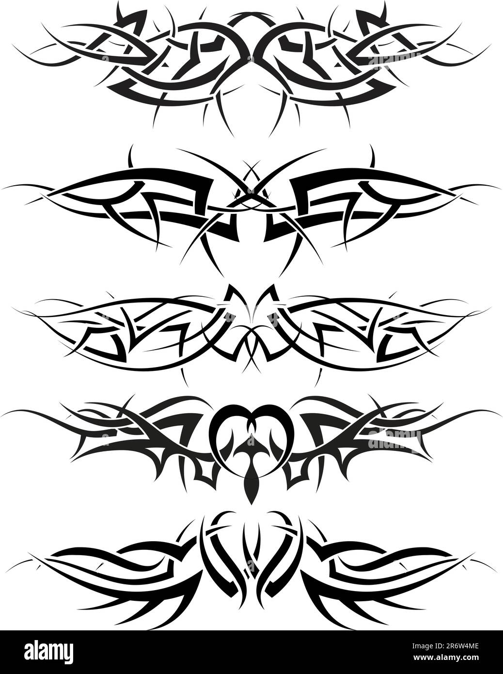Patterns of tribal tattoo for design use Stock Vector Image & Art - Alamy