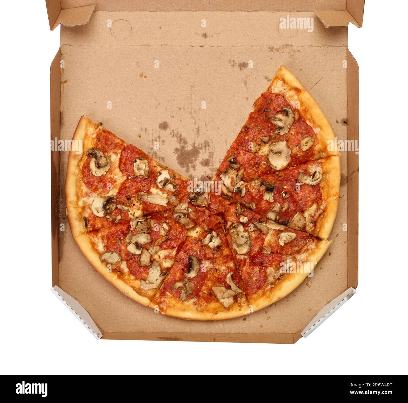 pizza box food cardboard delivery package meal dinner lunch Stock Photo ...